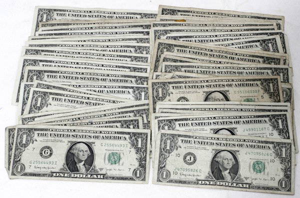 Us Paper Currency $1 & Memorabilia Plus Medal