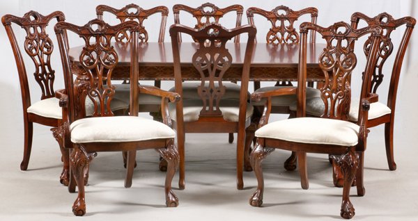 ETHAN ALLEN MAHOGANY DINING ROOM SET