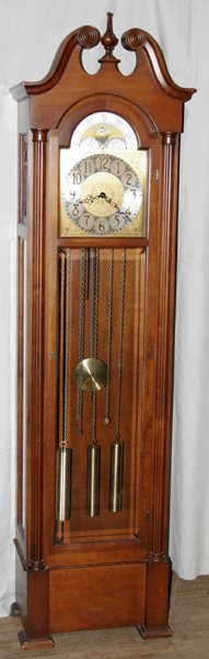 051041: COLONIAL TUBULAR BELL GRANDFATHER CLOCK