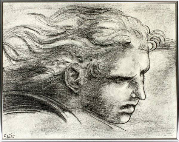 RAY COFFEY CHARCOAL DRAWING GRECIAN PROFILE - Dec 16, 2016 ...