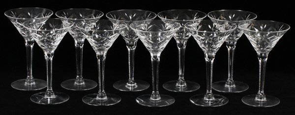 Two Pieces Of Glass A Cut Crystal Martini Pitche