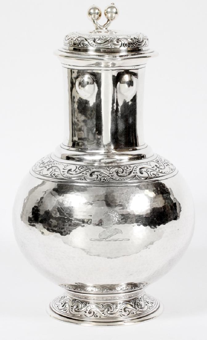 A VICTORIAN BRITANNIA SILVER JUG GEORGE FOX LONDON
