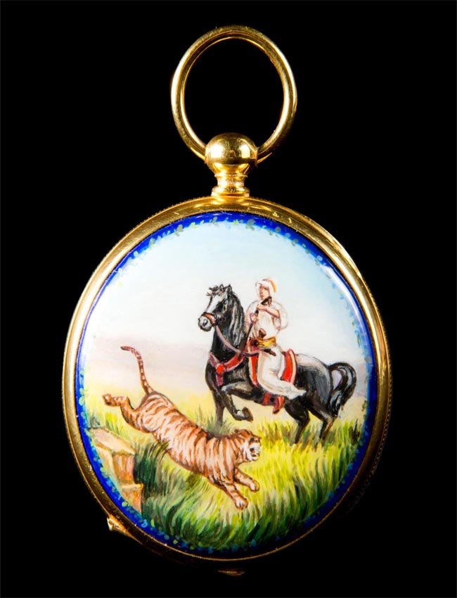Rare Antique Chinese Market pocket watch, 18th Century