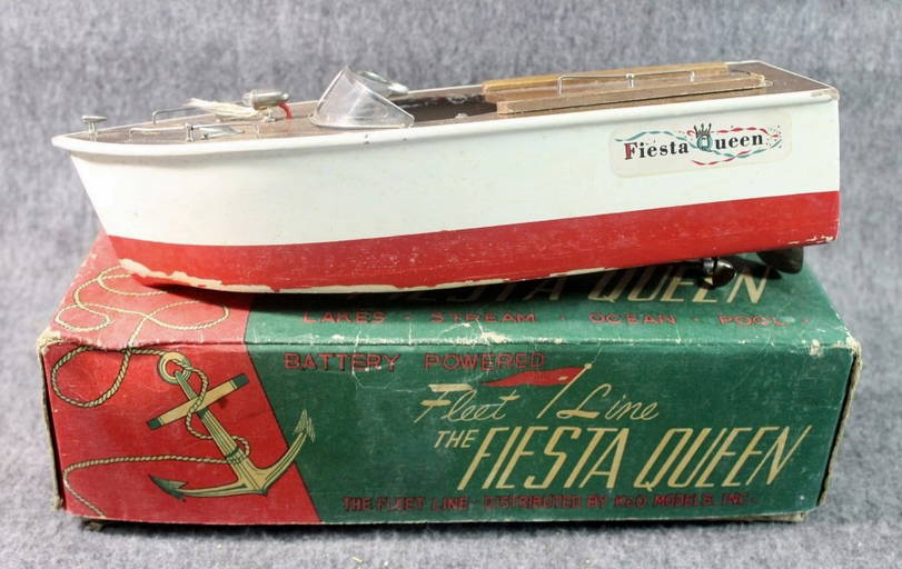 Vintage K&o Models Fleet Line Speed Boat Fiesta Queen