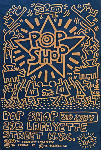 Original Keith Haring "pop Shop" Print