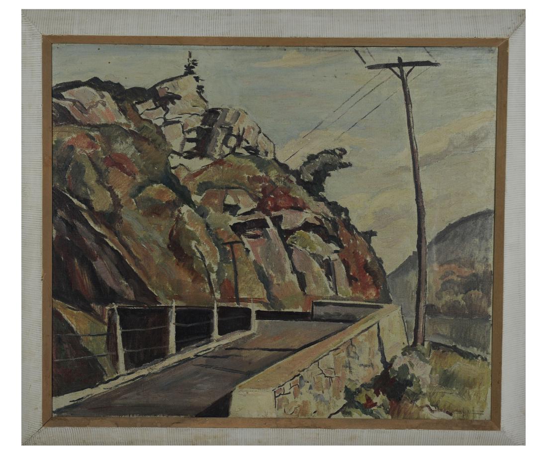 Edgar Nye Original Oil, Mountain Scene