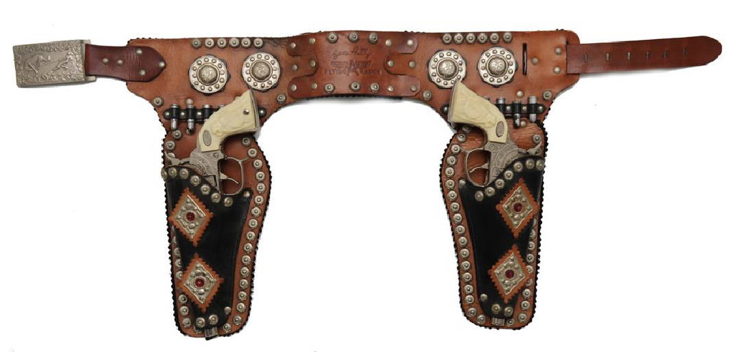Gene Autry "flying A Ranch" Holster & Cap Guns