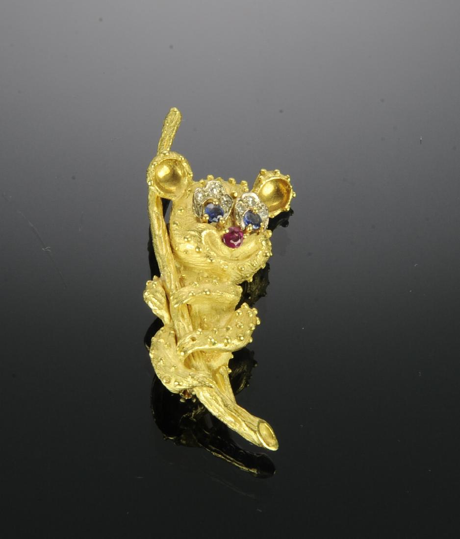 18K Gold, Diamond, Ruby, Sapphire Koala Pin - Apr 13, 2019 | Oakridge ...