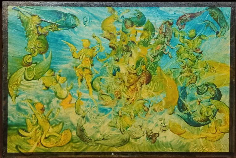 Reginald Pollack Oil On Board Abstract