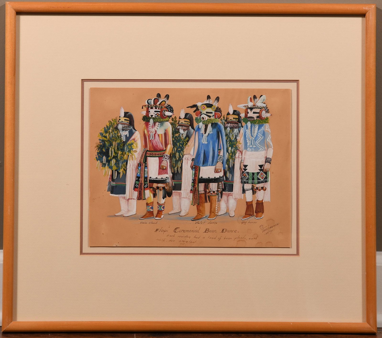 Tuvahoema Watercolor Painting Hopi Bean Dance - Oct 19, 2019 | Oakridge ...