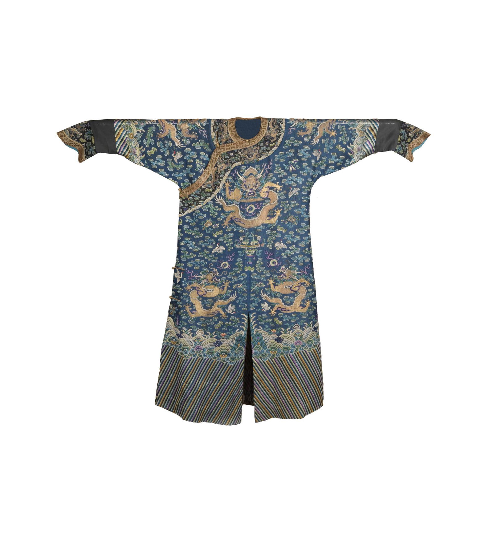 Chinese Blue Ground Dragon Robe, Early 19th Century - May 23, 2020 ...
