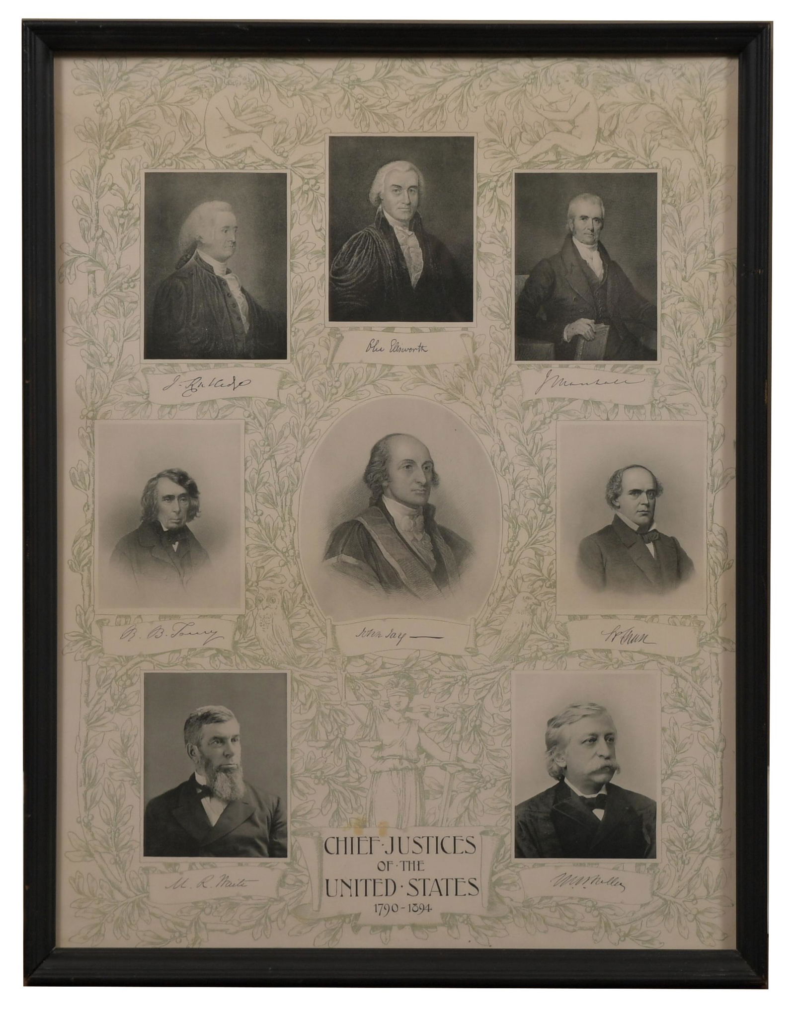 Chief Justices Of The Supreme Court 1790 1894