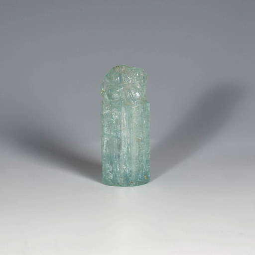 A Chinese Tourmaline Beast Seal, 19th Century