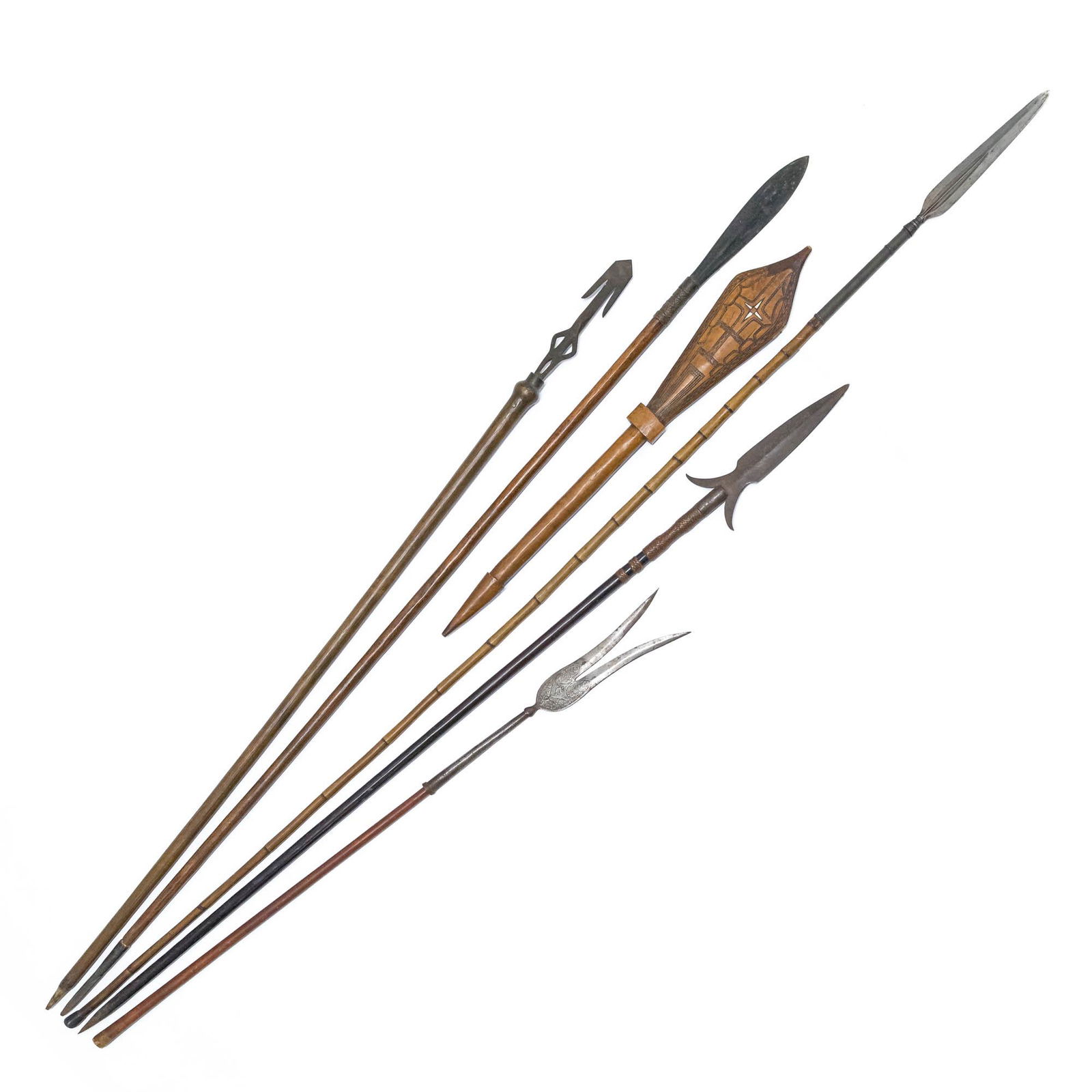 Six Polynesian And Other Tribal Weapons,