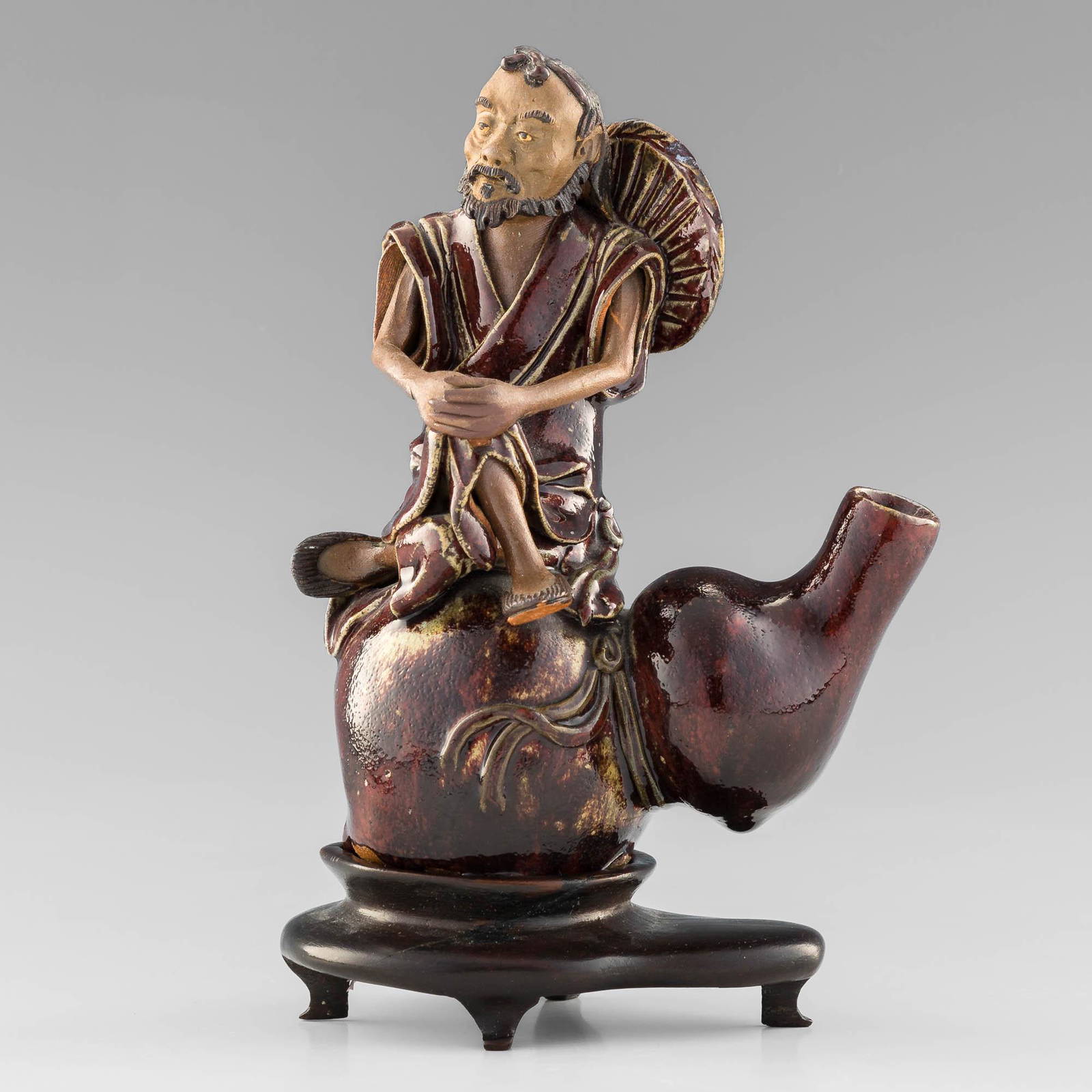 A Chinese Shiwan Figure Of Tieguai Li, Qing Dynasty Auction