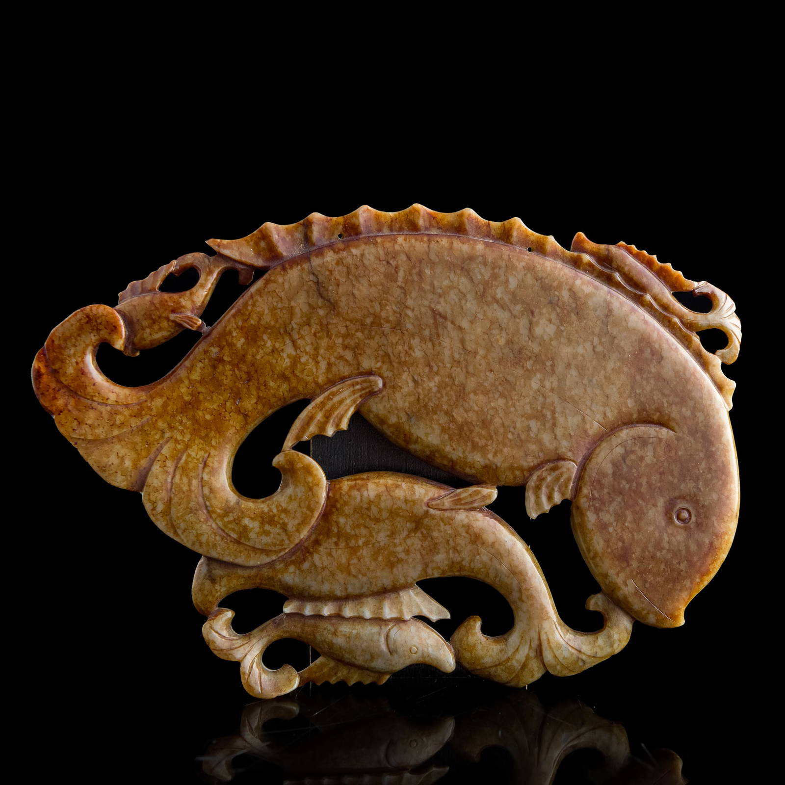 A Chinese Carved Jade 'fish' Chime, Ming Dynasty Auction
