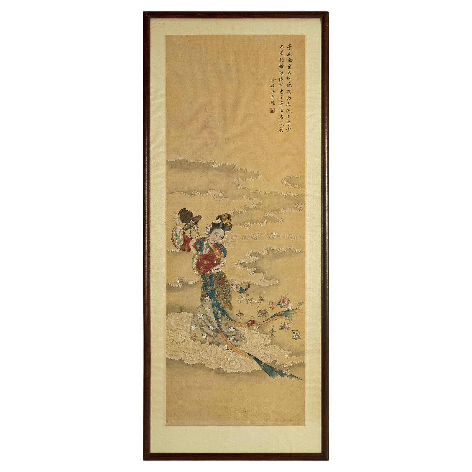 A Chinese 'goddess' Painting, By Leng Mei (chinese, 1667-1742) Auction
