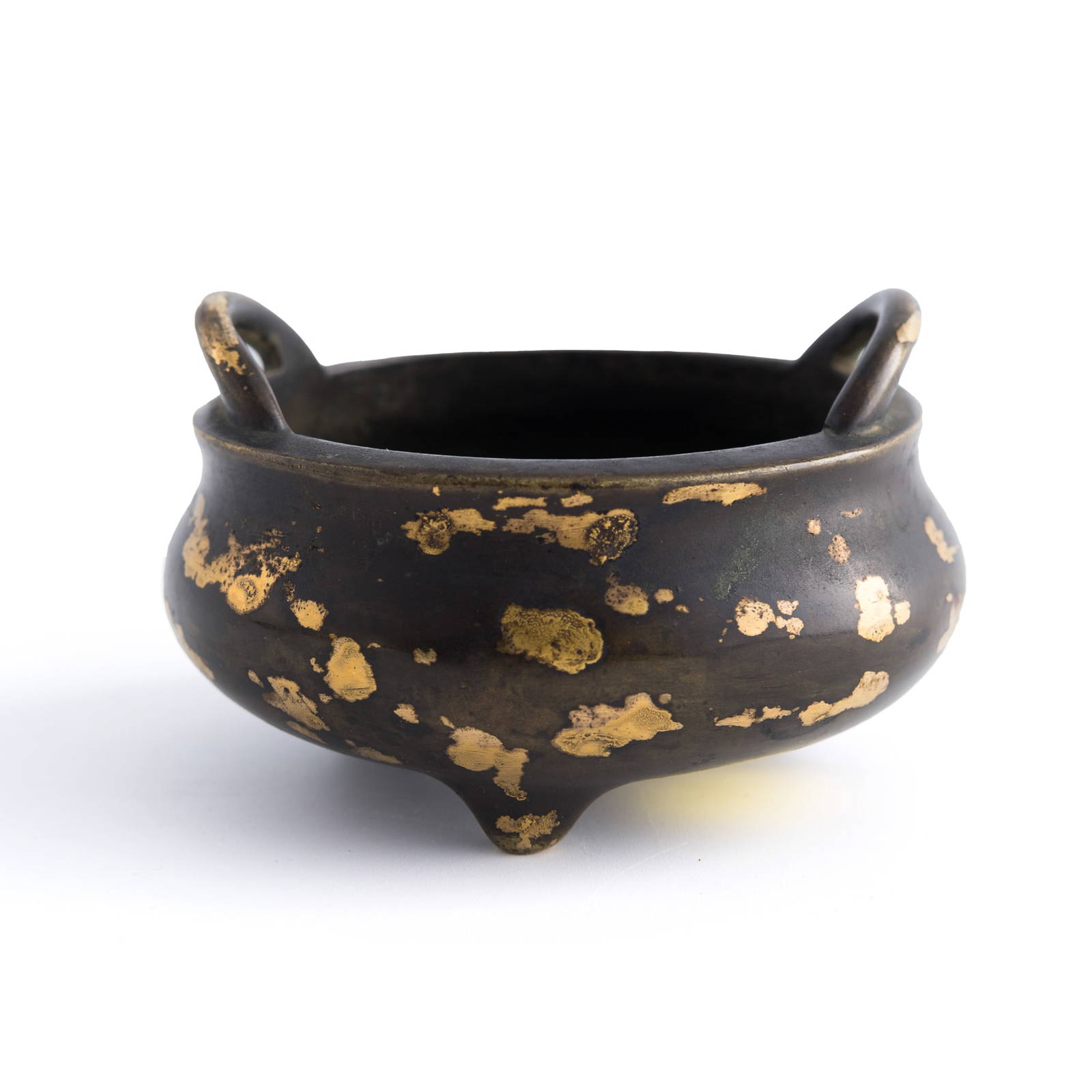 A Chinese Gold-splashed Bronze Censer, 18th Century Auction