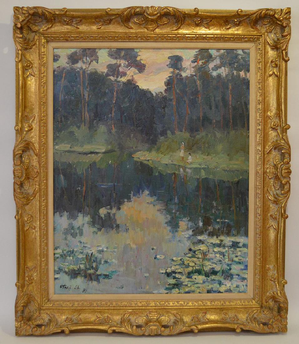 Otari SHIUKASHVILI (Russian born 1921) oil on canvas,