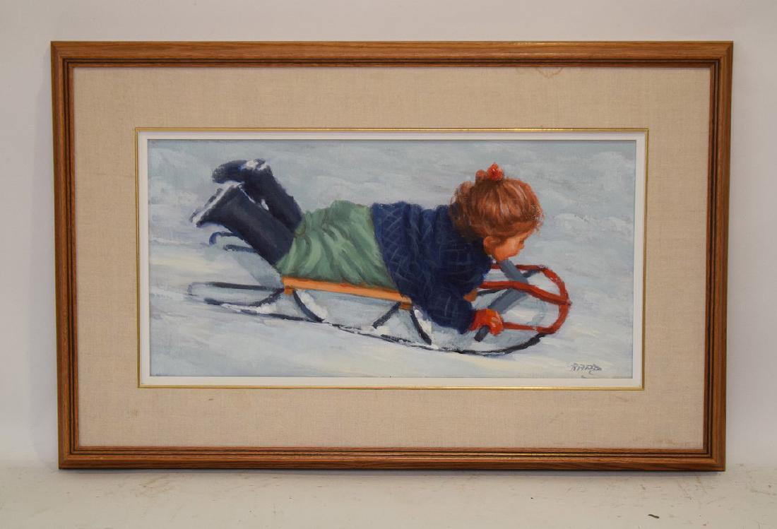 Lucelle Raad (am. Born 1942) Oil On Canvas, Girl On