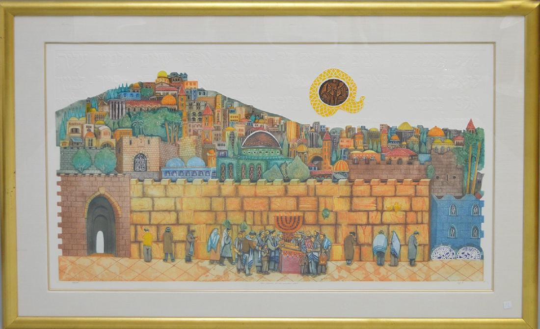 Israeli Artist A. Elgi pencil signed & numbered