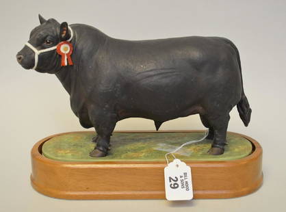 1961 Doris Lindner. Aberdeen Angus Bull