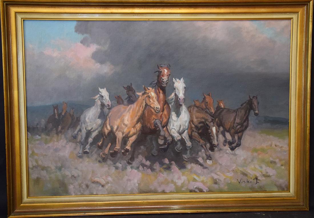 JEAN VISKI (HUNGARIAN/AMERICAN 1891-1965), OIL ON