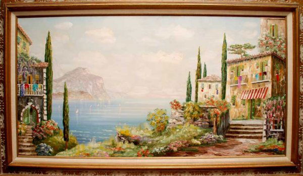 354: Sandini, Italian school, oil on canvas, Italian Ri
