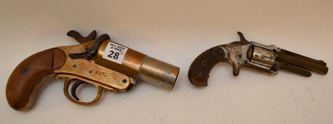 Antique Flare gun Scharmulys - Sold with 5 Shot