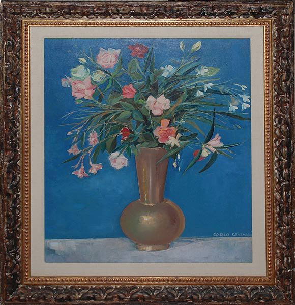 47: Carlo Canevari, 1922---- Italy, oil on canvas, stil