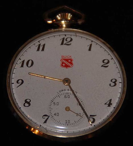 14kt Gold Elgin Buick Commemorative Pocket Watch
