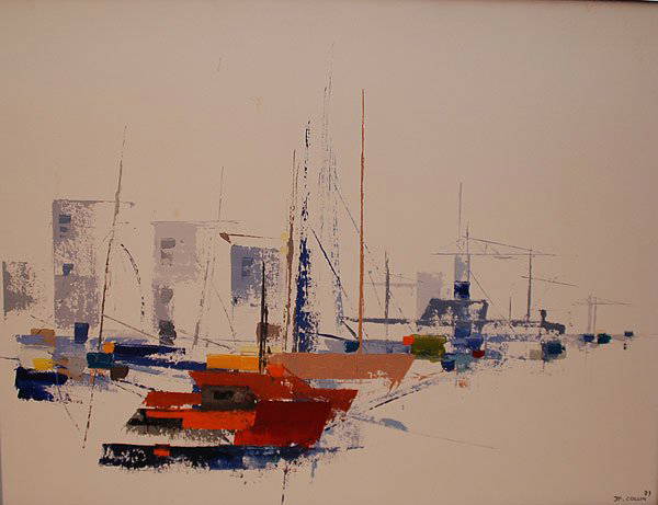 2 Paintings Sold Together: Jp Collin, Oil On Canvas