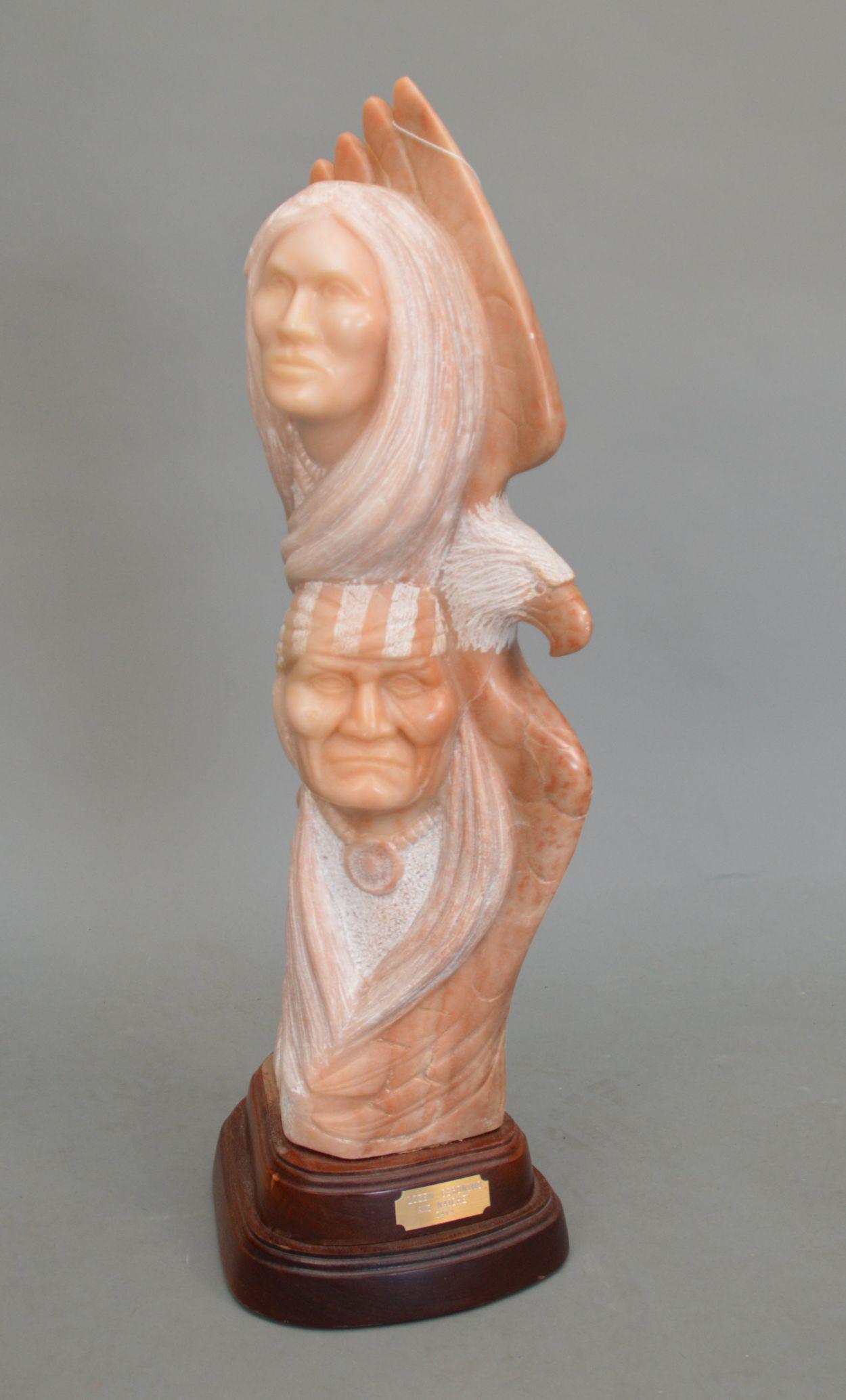 Native American Alabaster Sculpture “lozen Geronimo