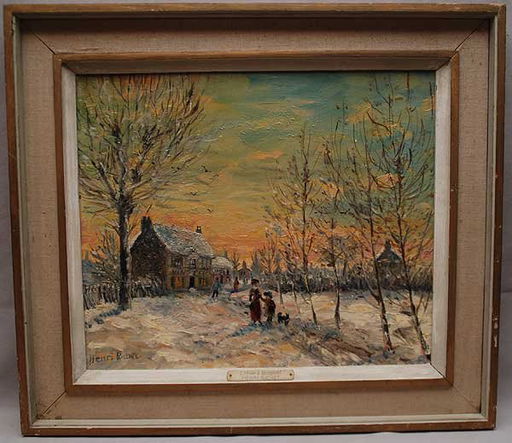 221: HENRI RICHET, French, c1920, "Winter Scene With Fi - Dec 29, 2009 ...