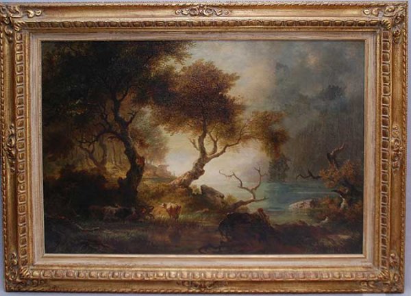 175: Heinrich Heinlein (GERMAN, 1803-1885) oil on canva