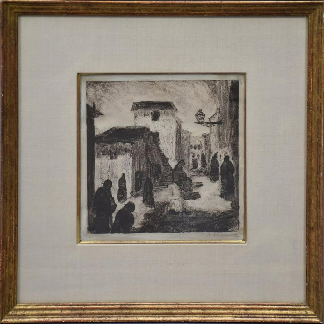 Abraham Walkowitz (American, 1880-1965) Monotype, (#0406) on Sep 14 ...