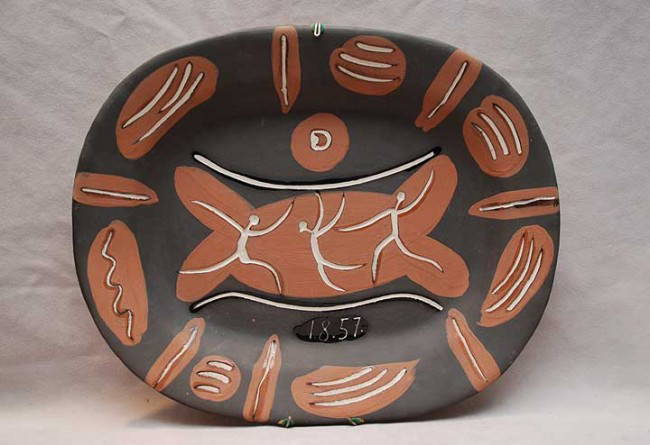 Pablo Picasso Pottery Platter Madoura Edition