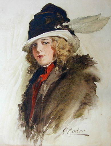 480: CARL RODER (GERMAN 1852-1922) W/C "PRETTY GIRL" A - Mar 16, 2011 ...