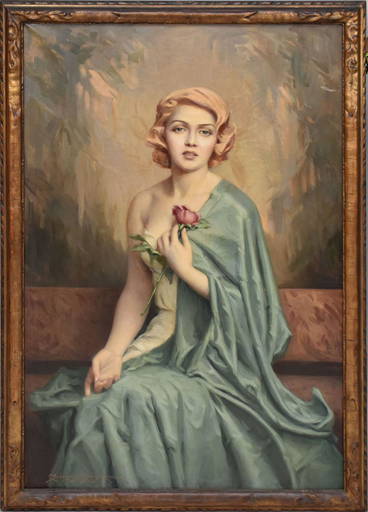 Charles Bosseron Chambers (American, 1882-1964) Portrait - Palm Beach ...