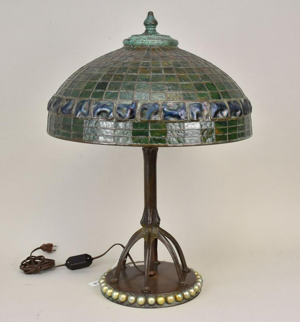 Tiffany Style Turtleback Lamp In The Style Of Tiffany Turtle Back ...
