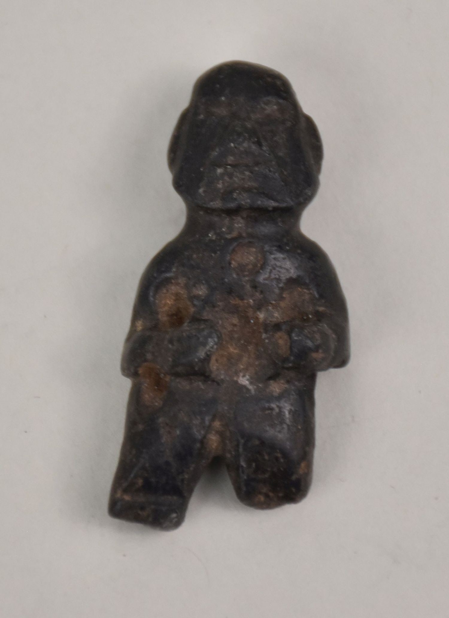 Pre-columbian Olmec Carved Stone Miniature Figurine - Mexico. A Carved ...