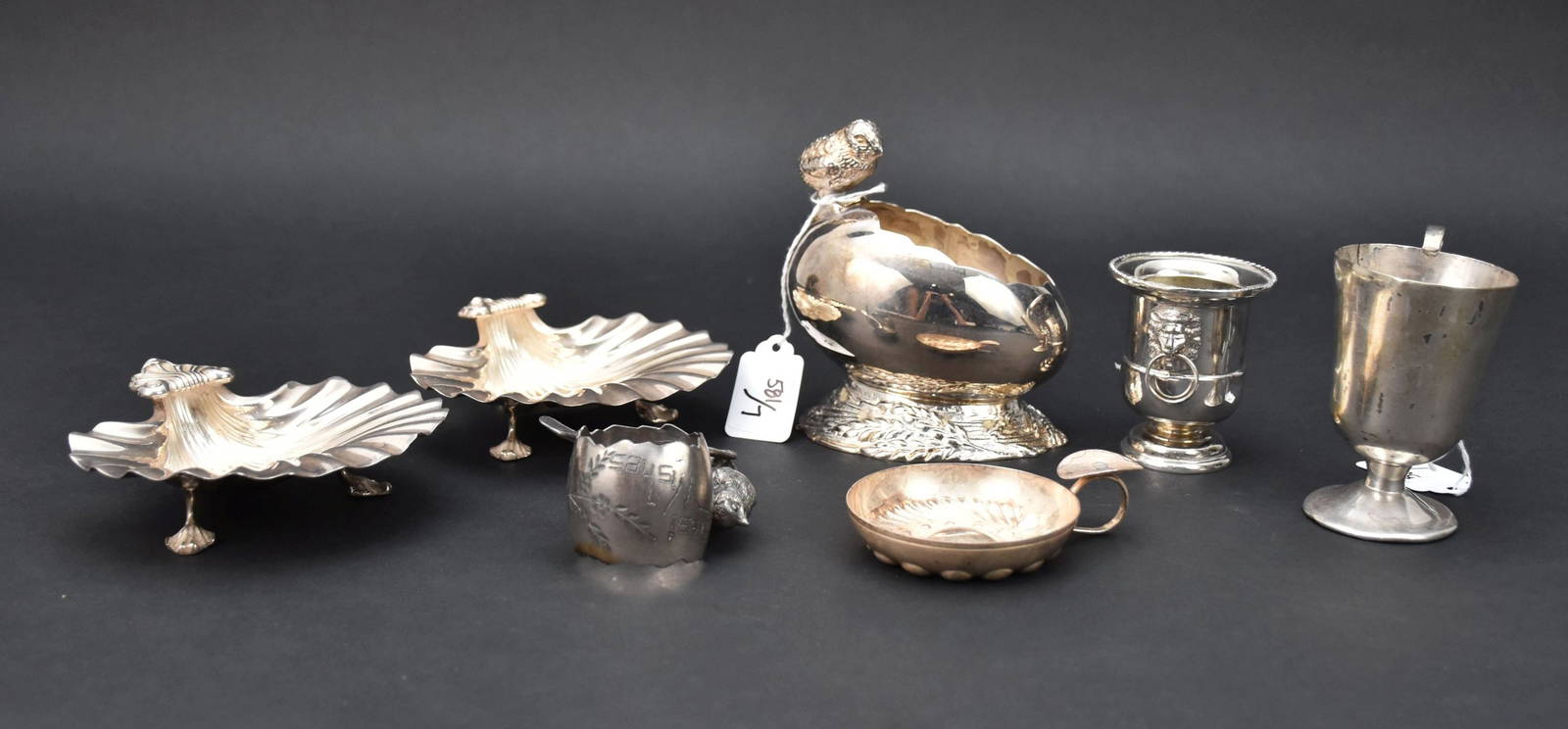 7pcs. Vintage Silver Plate Objects D' Arte Auction