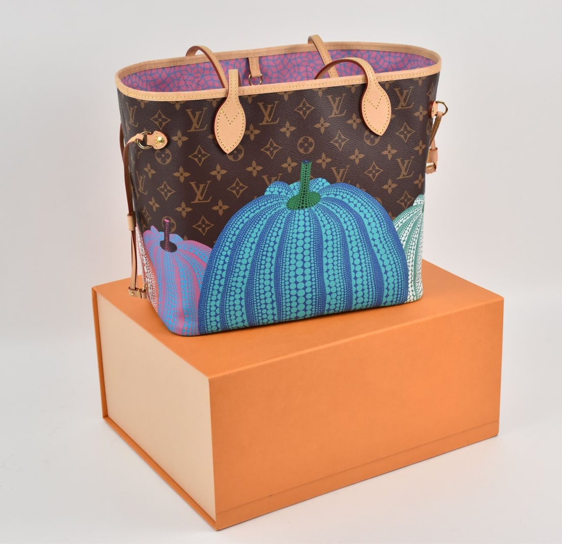Louis Vuitton X Yayoi Kusama Neverfull Mm Pumpkin Bag, C Louis Vuitton X Yayoi Kusama Neverfull Mm Pumpkin Bag, C