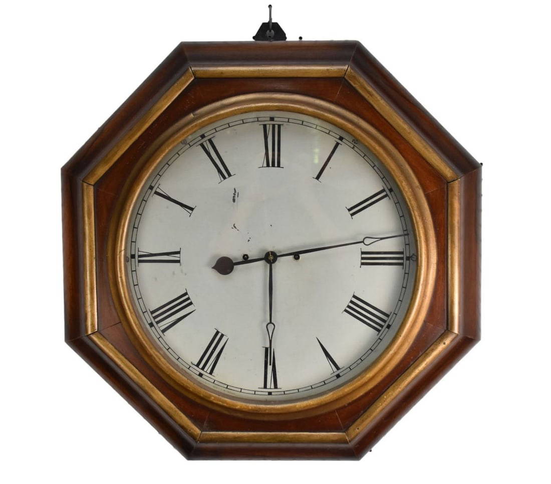 Atkins Octagon 30 Day Gallery Clock, C. 1850 - An Equalizing Lever ...