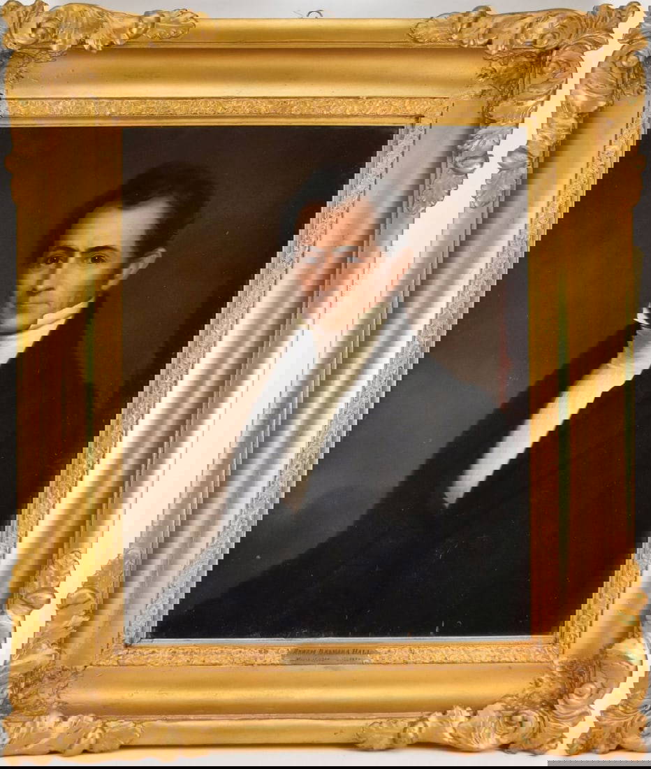 Samuel Lovett Waldo (american 1783-1861) Ny, Ny, Portrait Of Abram Bashara Hall (march 15th 1786 ...