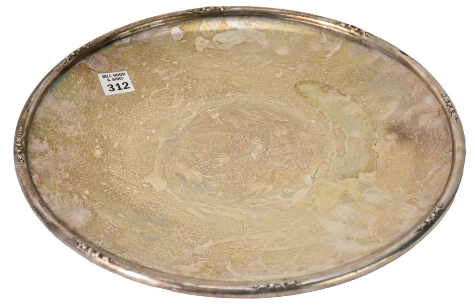 Michael C. Fina American Sterling Silver Tray, New York, Monogram ...