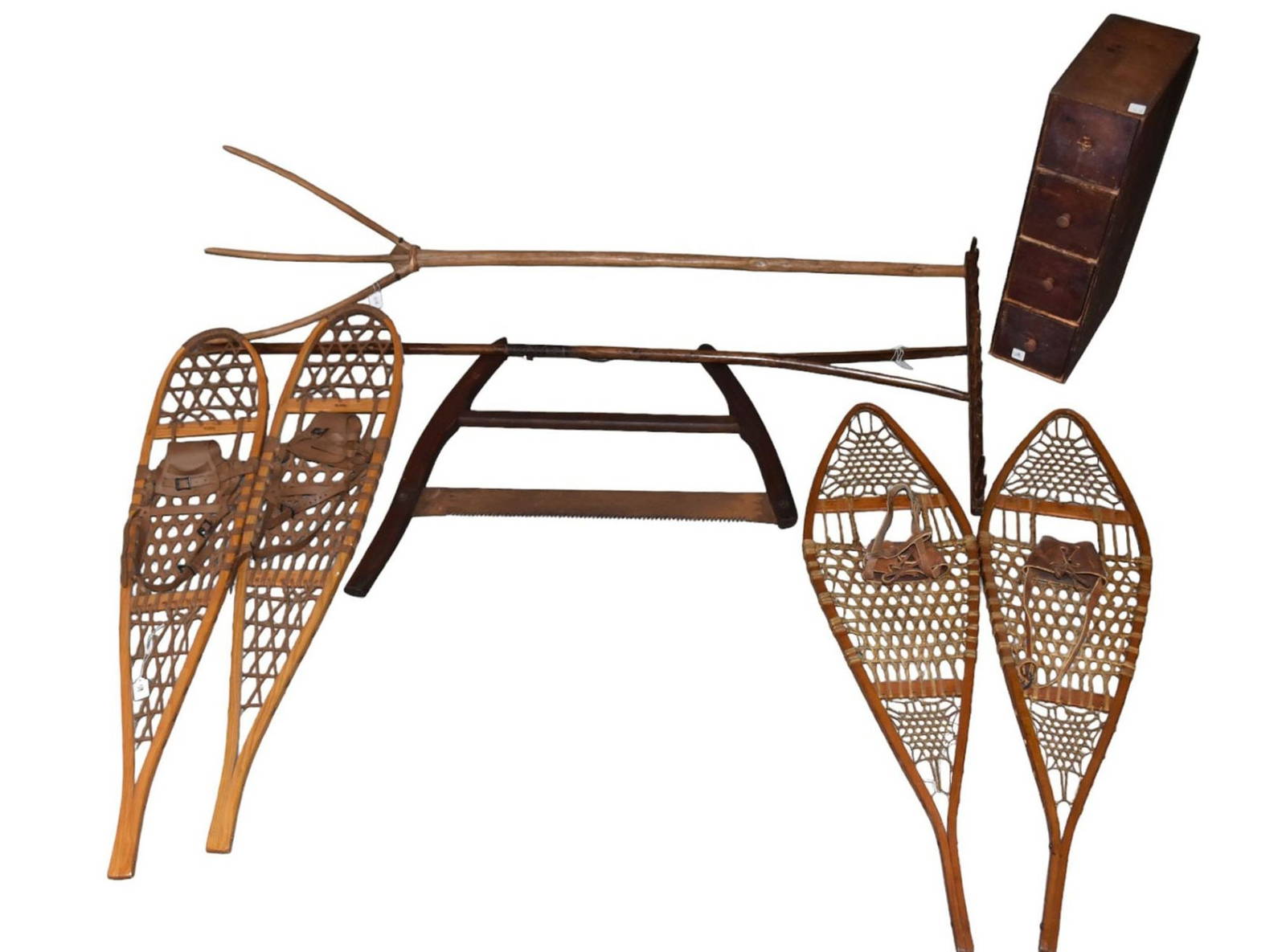 Americana Lot: Hand Hewn American Primitive Rake, Primitive Hand Hewn ...