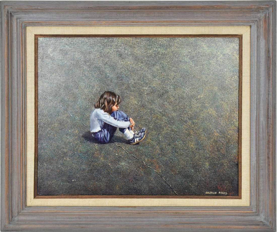 Lucelle Raad (british/american Born 1942) Oil On Canvas, Young Girl In ...