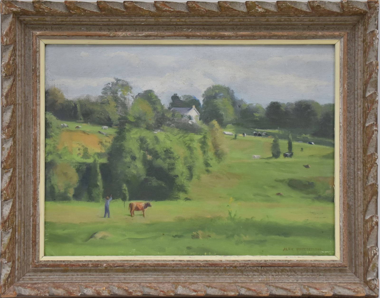 Alexander Farnham (new Jersey 1926 - 2017) North Jersey Farm , Oil On ...