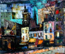 OLIVIER FOSS (American 1920-2002) A PAINTING, "Paris," - Dec 08, 2013 ...